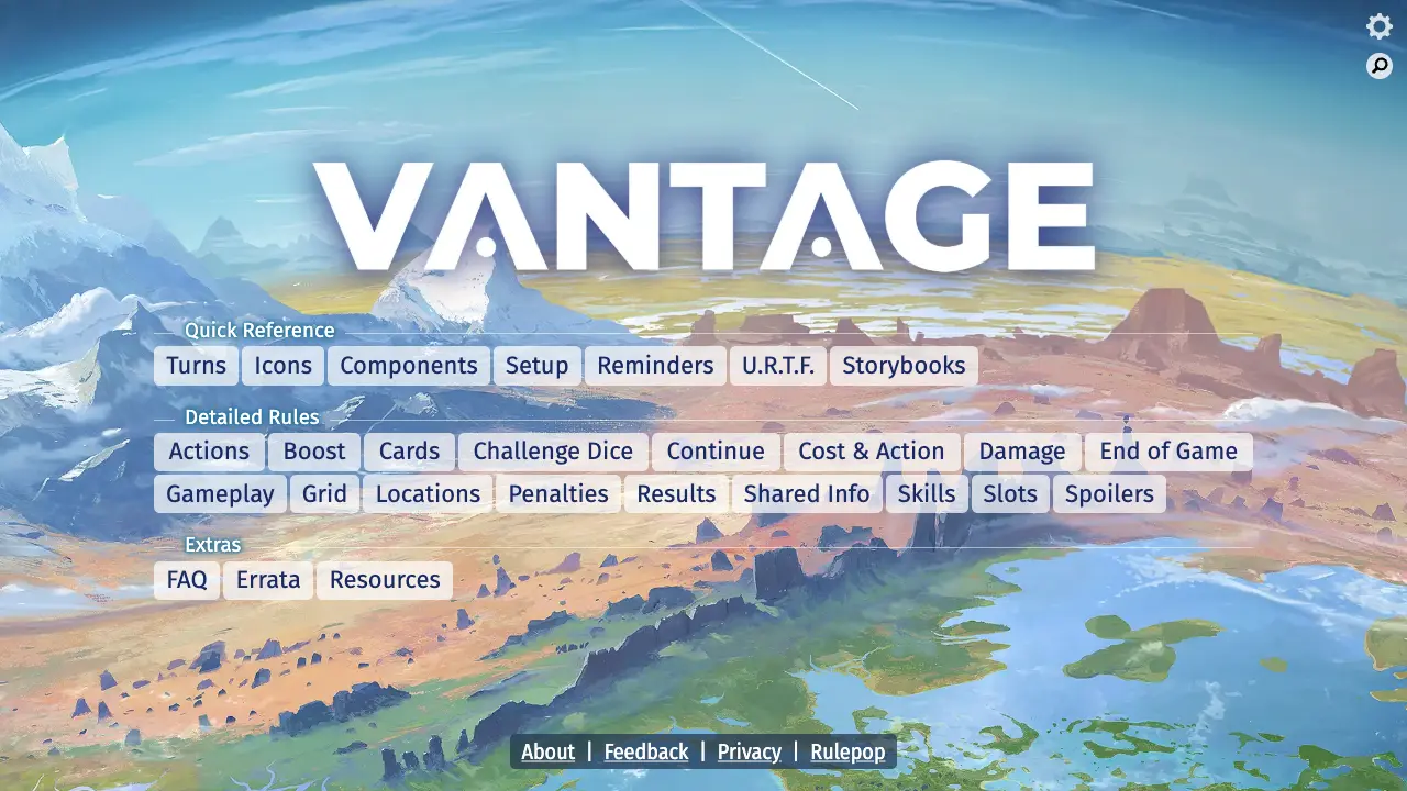 Vantage Rules | Rulepop